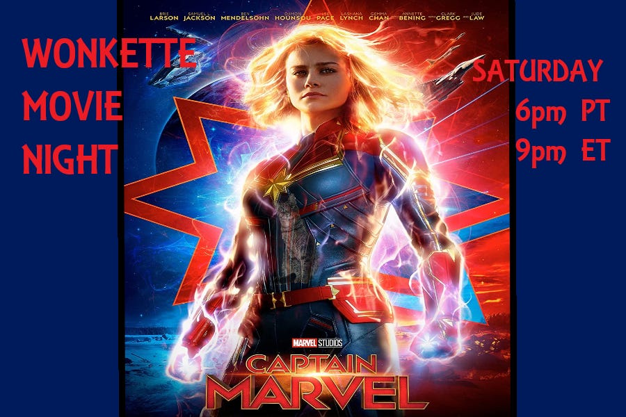 Wonkette Movie Night: Captain Marvel - by ziggywiggy