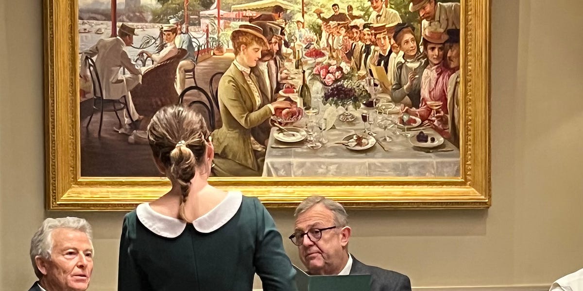 Larping in St James – Wilton’s Restaurant - by Jago Rackham