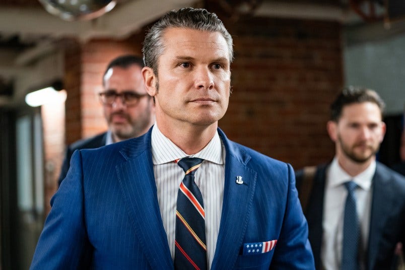 With Matt Gaetz Out, Pete Hegseth Is Now In The Hot Seat