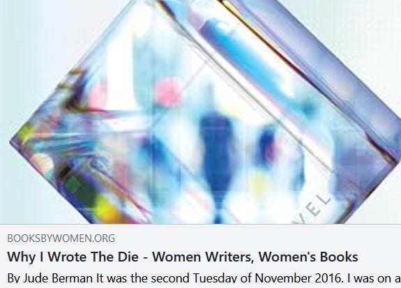 Why I Wrote The Die - by Jude Berman - Jude’s Substack