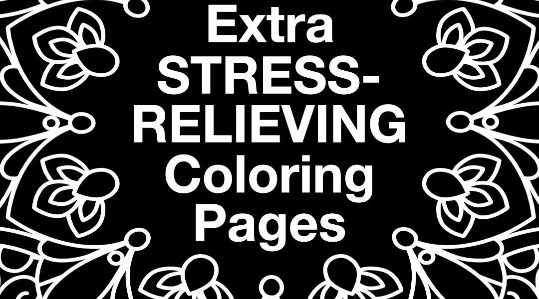 stress relieving coloring pages for adults