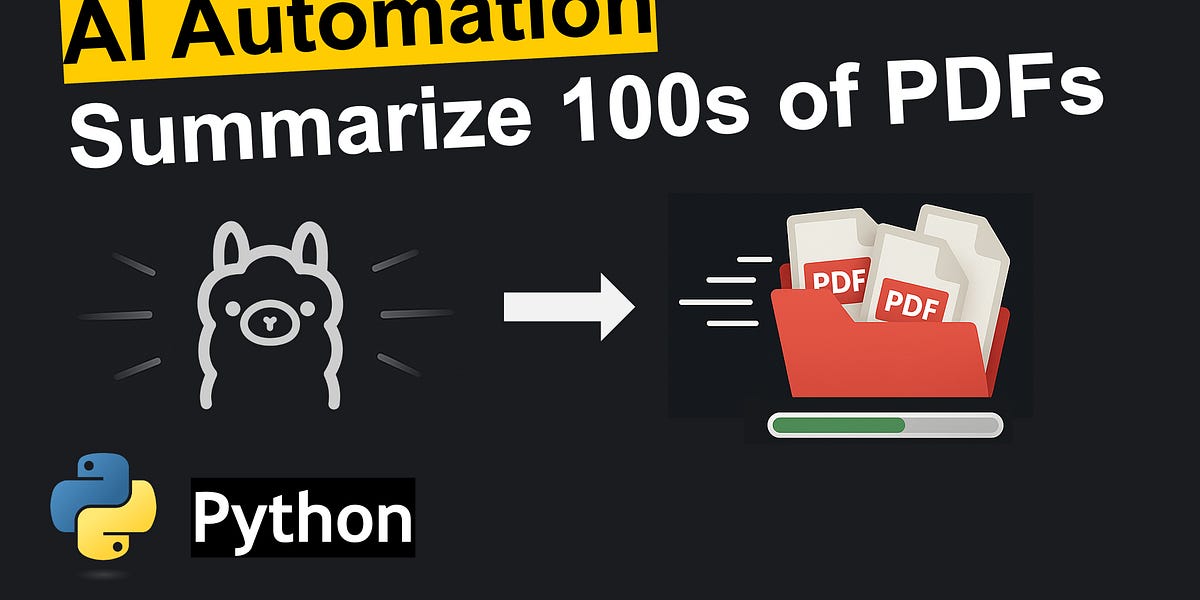 Summarize Hundreds of PDFs with Local AI Python Automation
