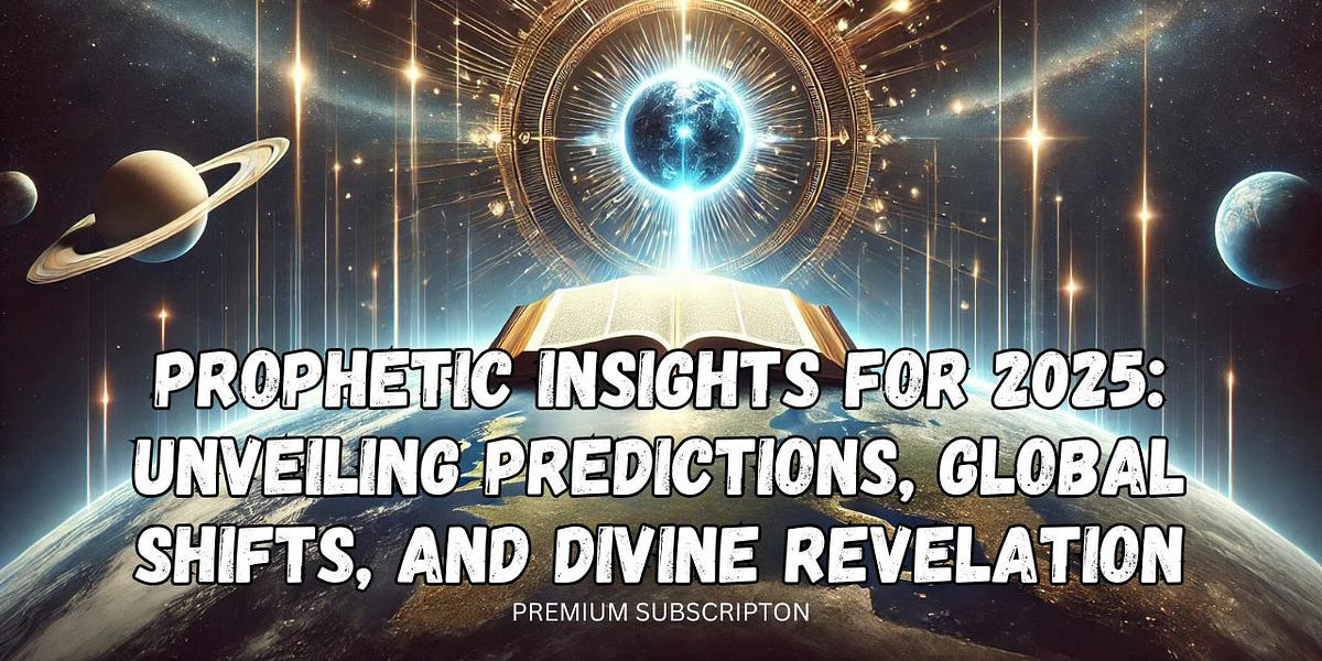 Premium Subscription: Prophetic Insights for 2025 - Unveiling ...