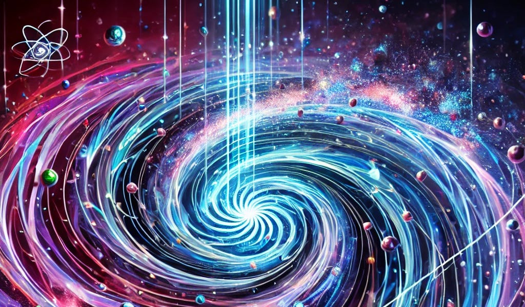 From Particle Spin to Cosmic Motion: - by Liam Weavers