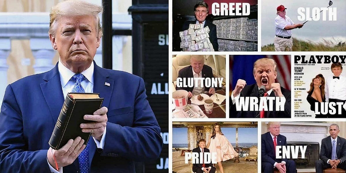 Trump is the Embodiment of All Seven Deadly Sins
