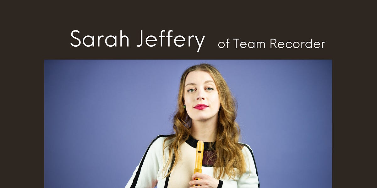 Sarah Jeffery of Team Recorder - by Leah Roseman