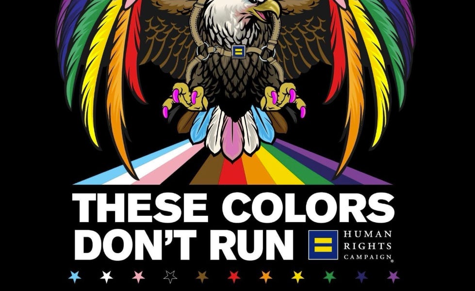 "These Colors Don't Run": HRC Launches Defiant Protest Campaign For Pride