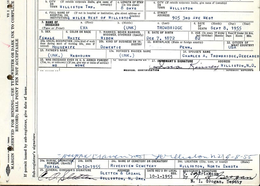 Nancy Eva Washburn, 1872 - 1955 - by Carol