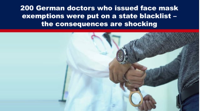 OUTRAGEOUS: 200 German Doctors Who Issued Face Mask Exemptions Were Put ...