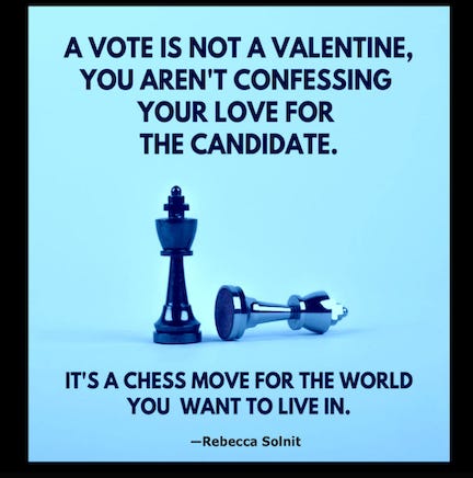 A Vote Is Not a Valentine