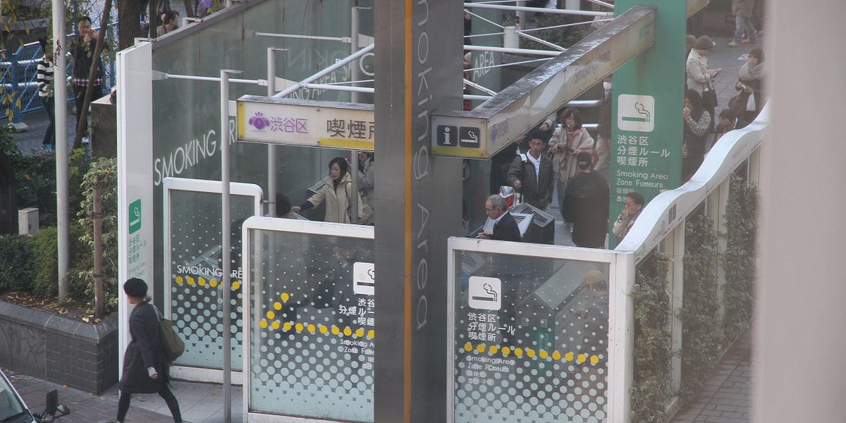 Deleuzian Japanese Smoking Areas - The Living Philosophy