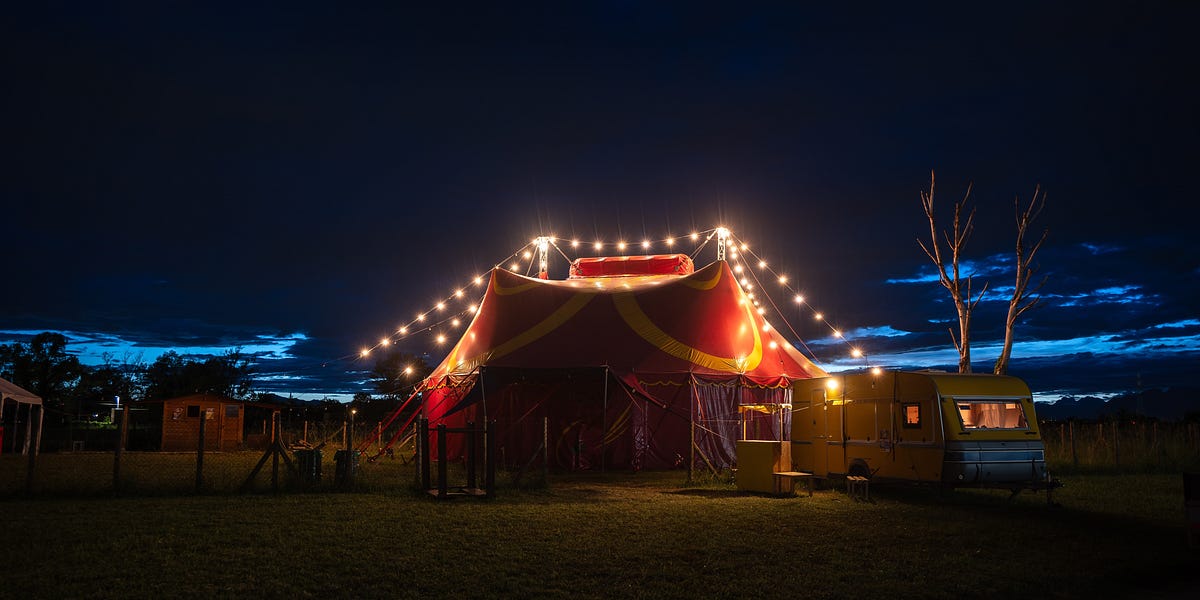 After Hours at the Circus - by Mike Brock