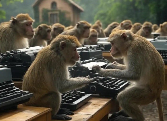 More On Monkeys Typing Shakespeare & Why Chance Isn't Enough