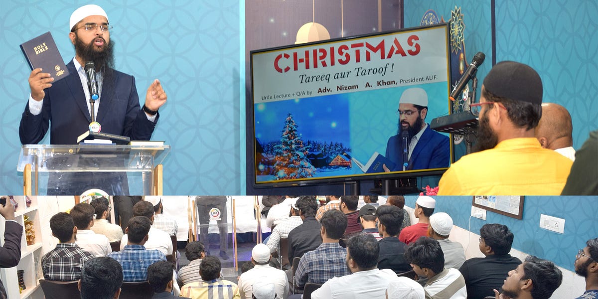 Islamic Preacher Adv. Nizam A. Khan Claims Wishing "Merry Christmas" or ...