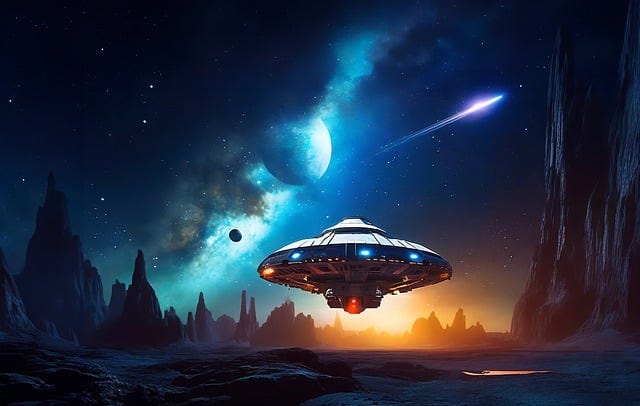 SPACESHIPS// ALIENS vs. FALLEN ANGELS! - by Elizabeth Marie