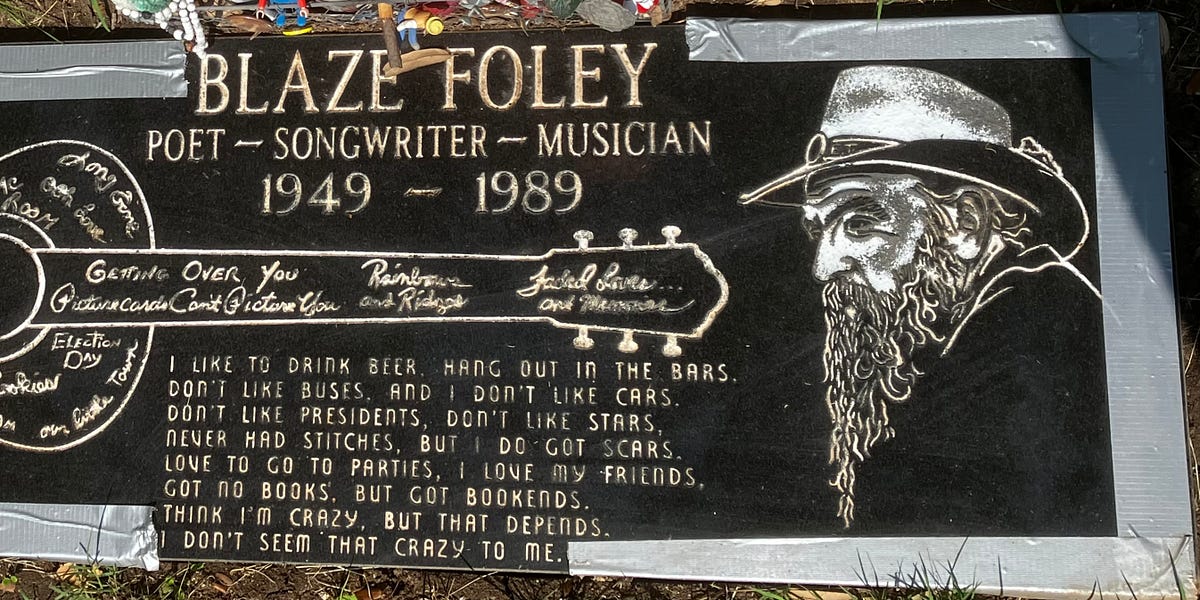 Visiting the grave site of Austin music icon Blaze Foley