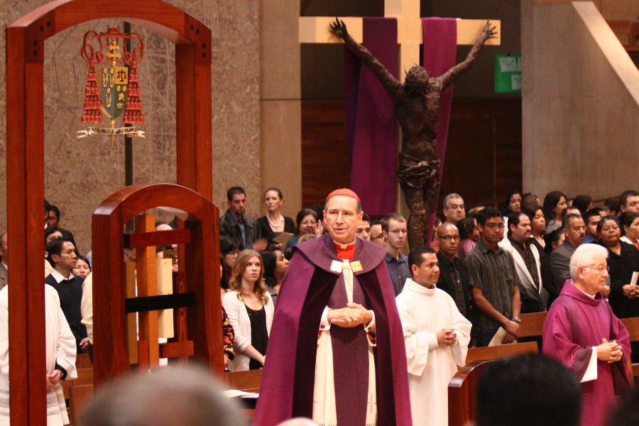 Cardinal Mahony to play role in papal burial rites