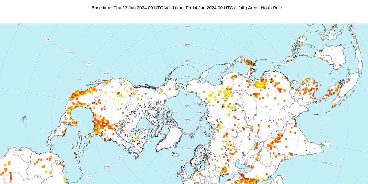 Early Summer 2024 Arctic Wildfire - by Rick Thoman