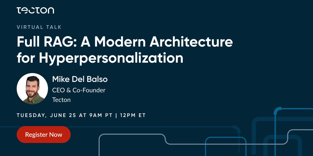 📽 [Virtual talk] Build hyper-personalized product experiences with Full RAG