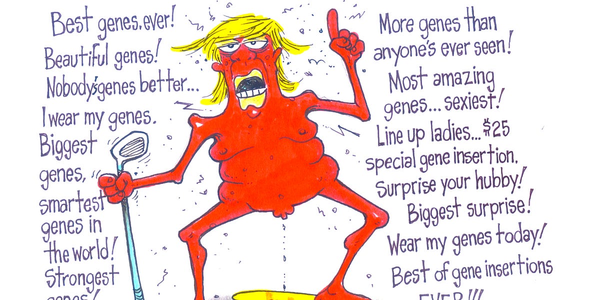 CARTOON: Geriatric Genetic Genius - by Mark Taylor