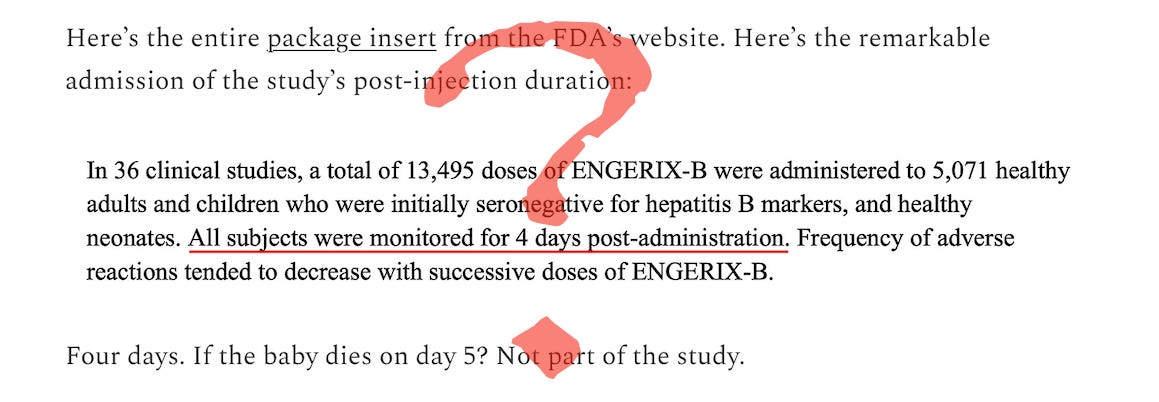 Propaganda About Hepatitis B Vaccine Safety Studies from JB Handley