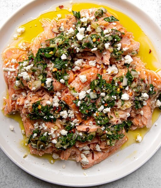 how long to cook salmon olive oil