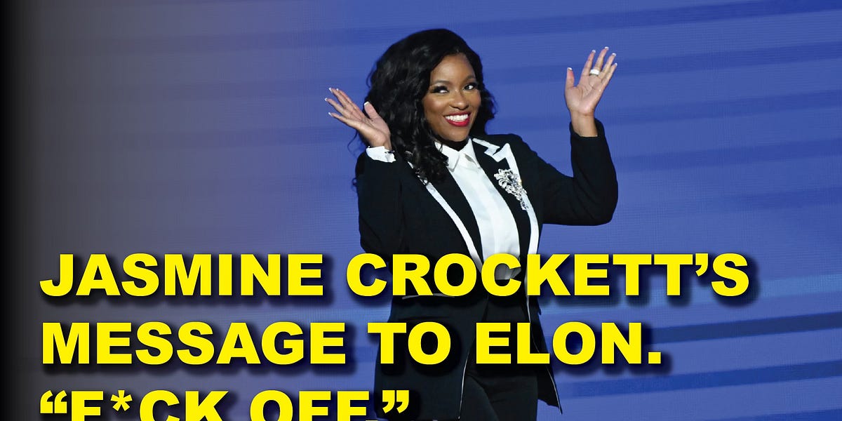 Jasmine Crockett DESTROYS Elon Musk! - by Johnny Palmadessa