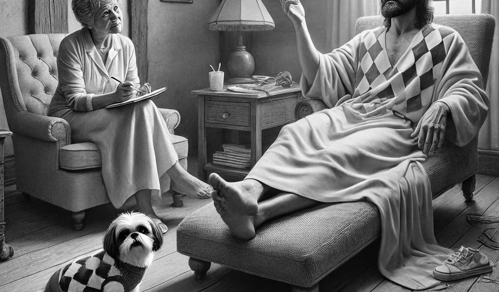 Jesus in Therapy, part I - by Lee van Laer