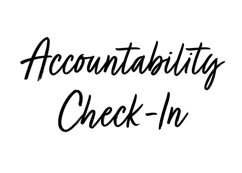 Accountability Check-In #2 - Erica Drayton Writes