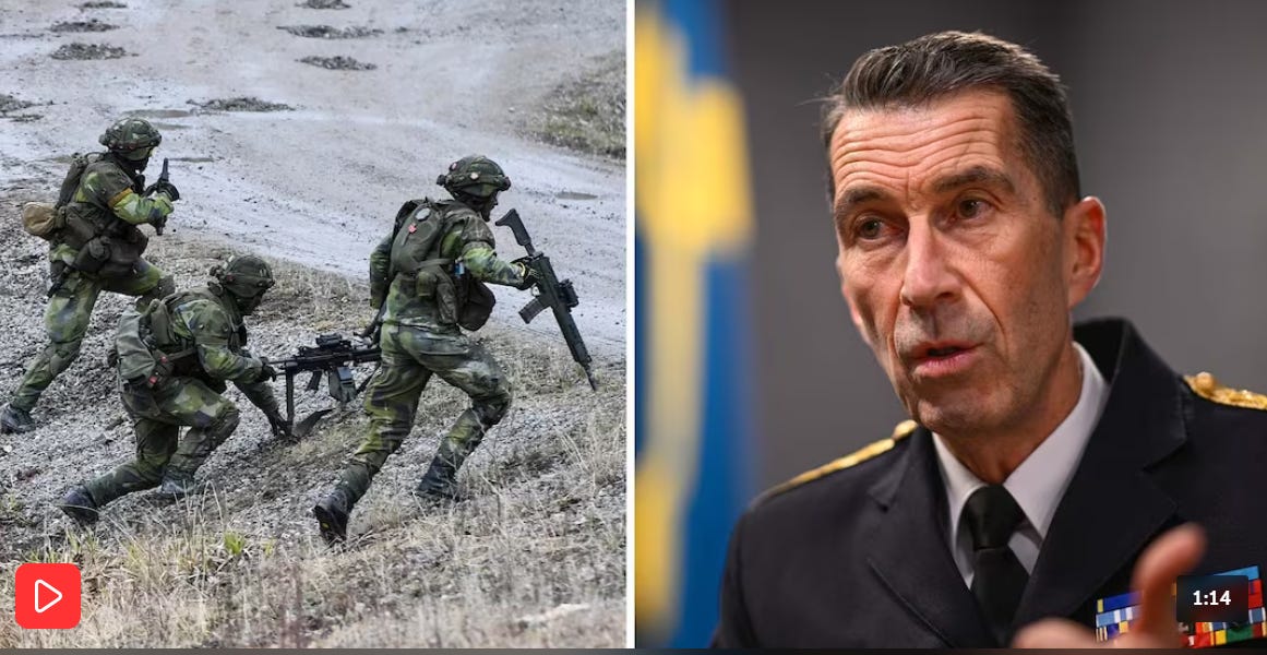 ADVARSEL: Sverige er på vej i krig! Hvornår kommer turen til Danmark?