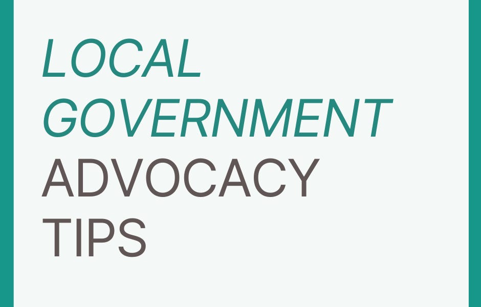 A Guide to Effective Local Government Advocacy