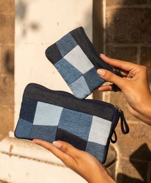 Upgrade Your Style with a Durable and Stylish Denim Coin Purse from Dwij