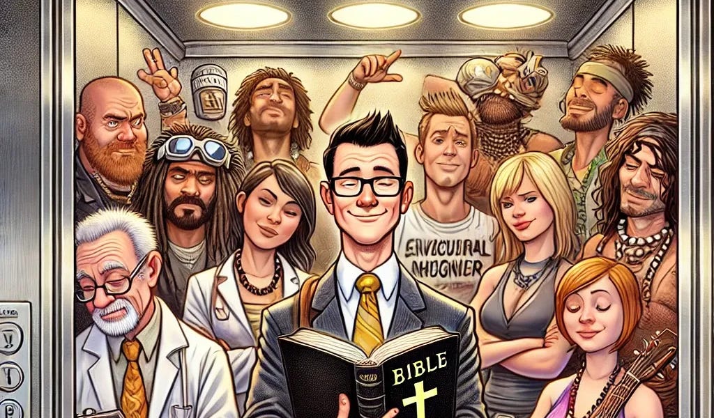 Going Up? Floor 6 - The Tattoo Artist - by David Roseberry