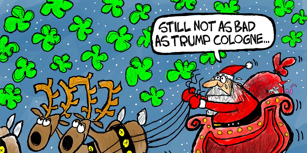 Have A Holly Stinky Christmas - by Clay Jones - Claytoonz