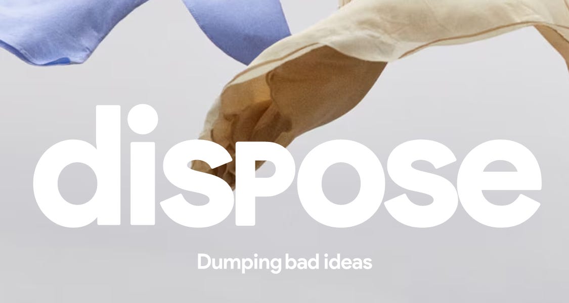 Hmmm… recycling disposables - unCharles