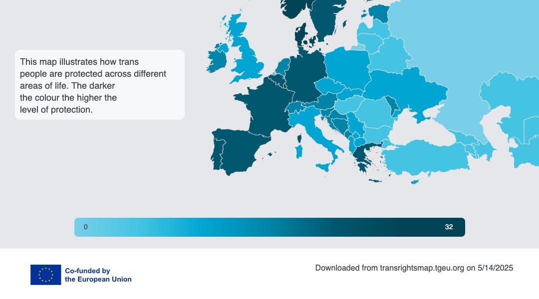 Europe’s Latest Trans Rights Map Shows Unprecedented Regression