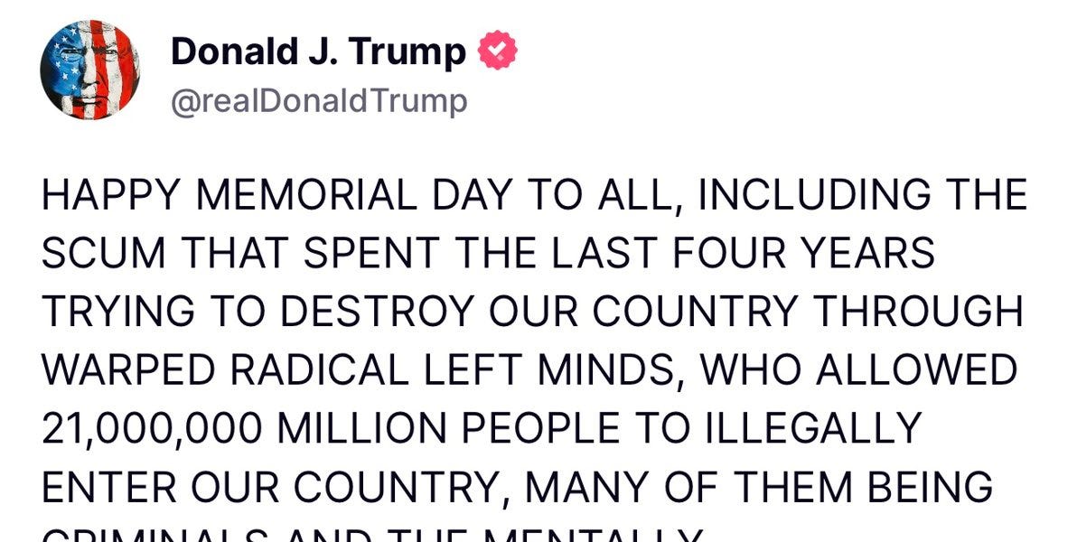 President Trump Sends Devastating Memorial Day Message To America's ...
