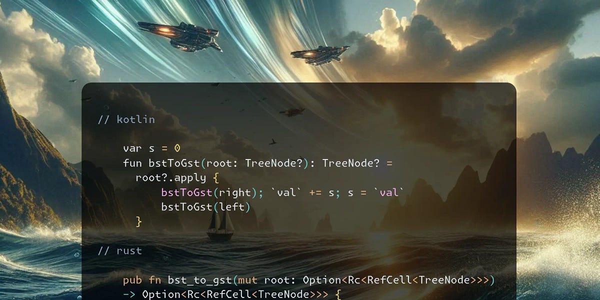 # 25.06.2024 [1038. Binary Search Tree to Greater Sum Tree]
