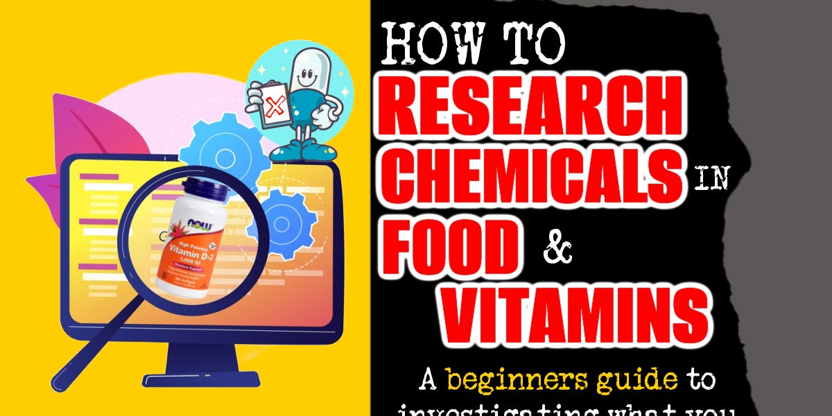 How to Research Chemicals in Food & Vitamins: Beginners Guide + Zinc ...