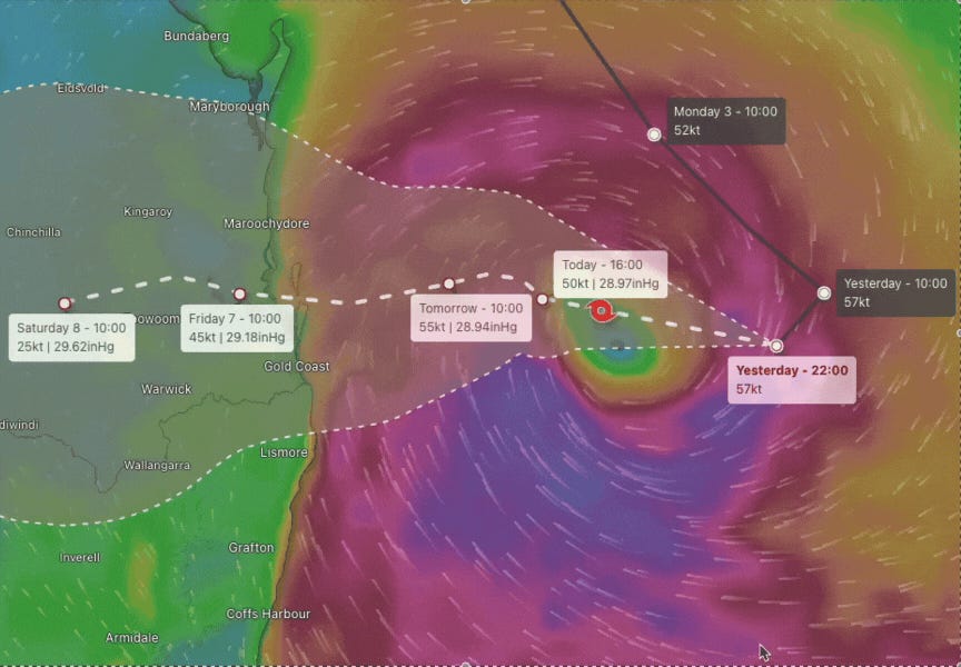 SPECIAL EDITION: GC related Cyclone Alfred and weather live links