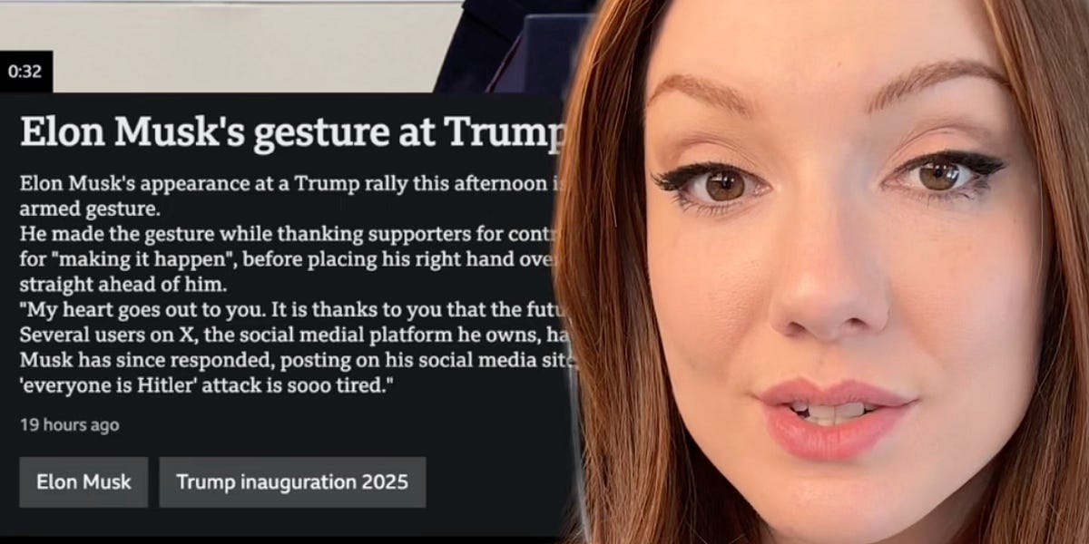 Why the media called Elon's Nazi salute a "hand gesture"