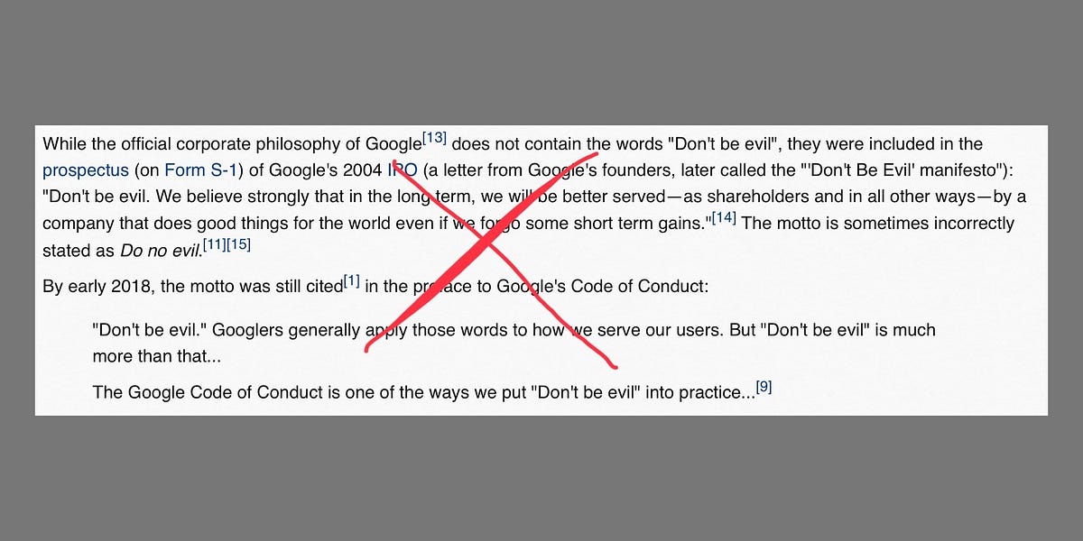 Google, 2001: Don’t Be Evil - by Gary Marcus