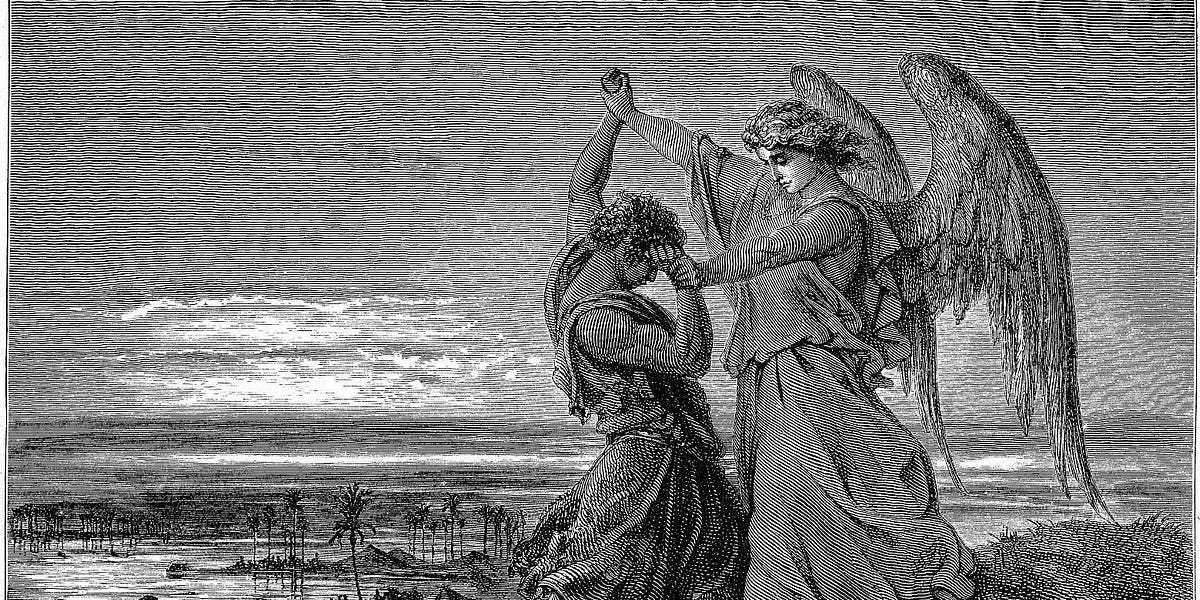 Jacob at the Jabbok, Israel at Peniel - by Joseph Luhn