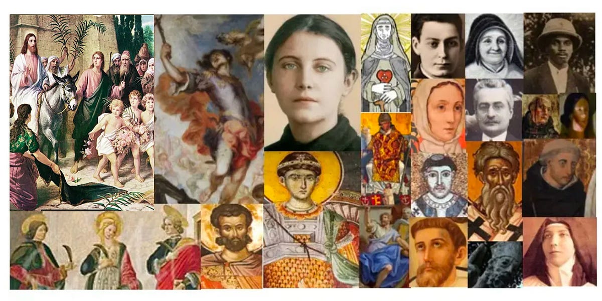 Saints: Stanislaus, Justin, Gemma, Valerian, Demetrius, Hermengild, Dionysius, P.Gonzales ...
