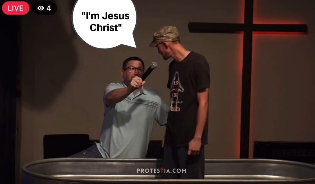 Man Claims to BE Jesus Christ Seconds Before Being Baptized, Stunned ...