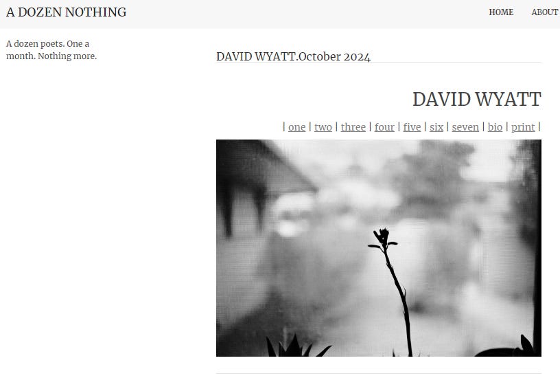 New Poems by David Wyatt - Free Radio Rulo