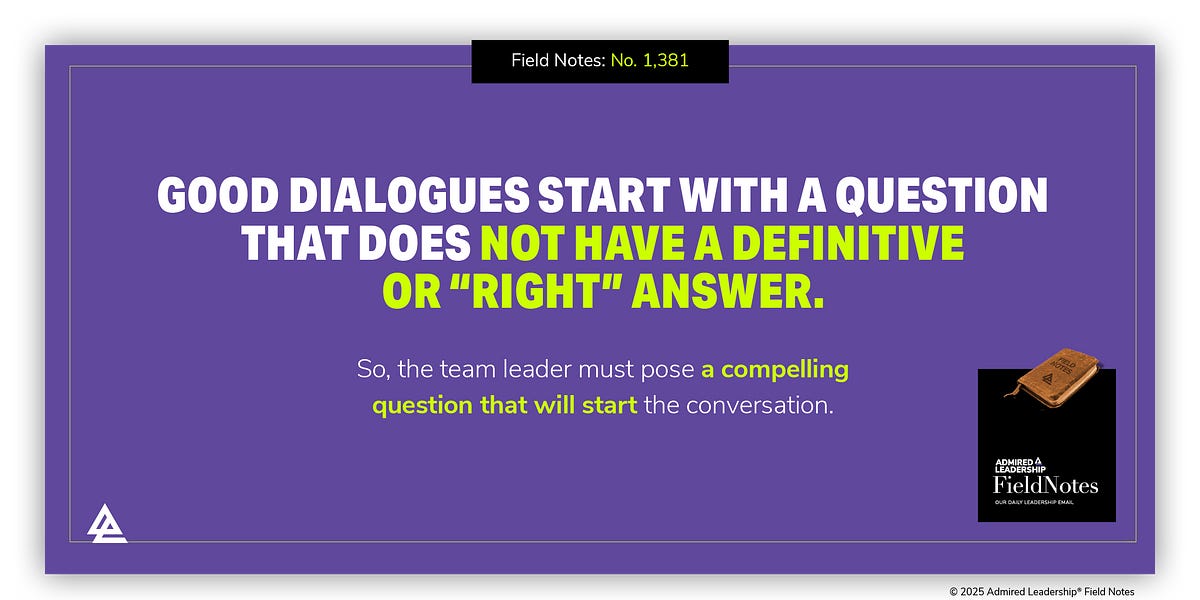 An Exercise for Practicing Team Dialogue