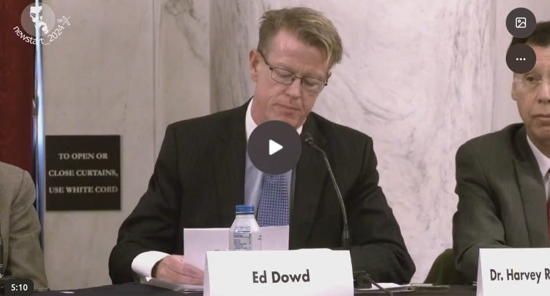 Powerful Testimony by Edward Dowd: Human and Economic Costs of COVID ...