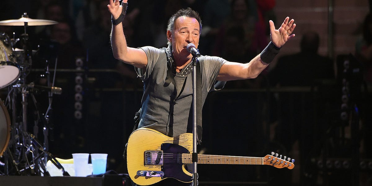 Bruce Springsteen, born to run (his mouth)