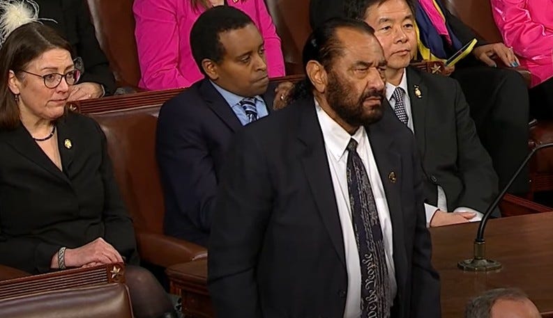 Rep. Al Green Confronts Trump And Gets Kicked Out Of Congress Speech